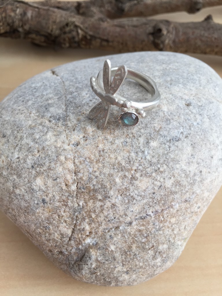Labradorite dragonfly ring - Selina Whittaker Handmade Jewellery